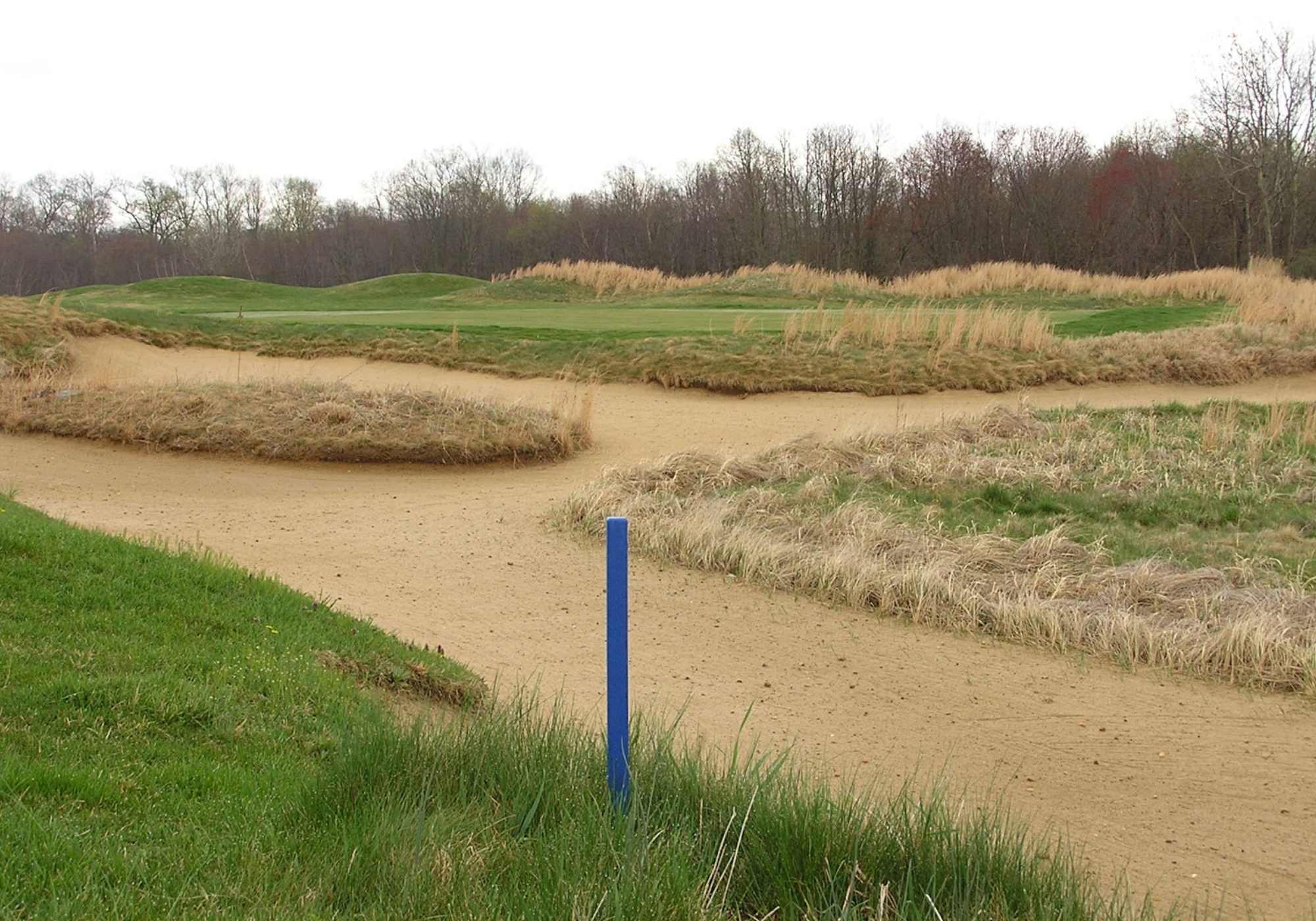 What do those colored stakes on the course actually mean?